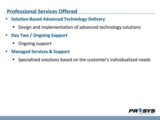 ProSys | PPT | IT and Internet Support | Internet