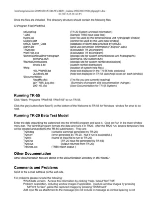 Win Tr55 Readme | DOC