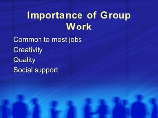 Working In Groups | PPT