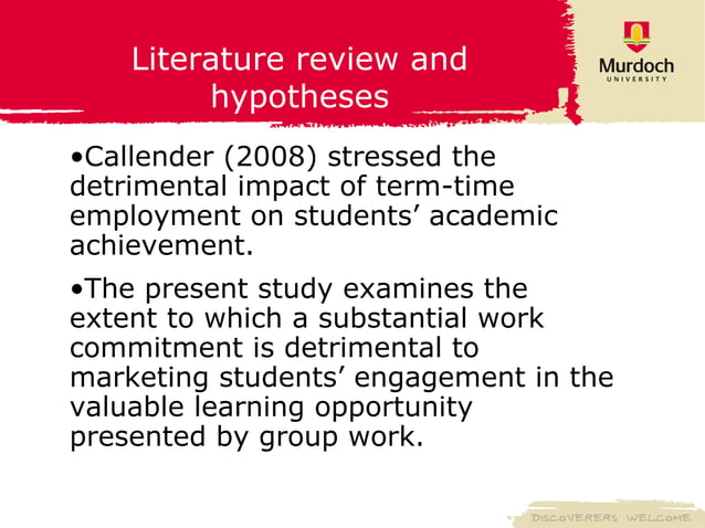 Working While Studying | PPT