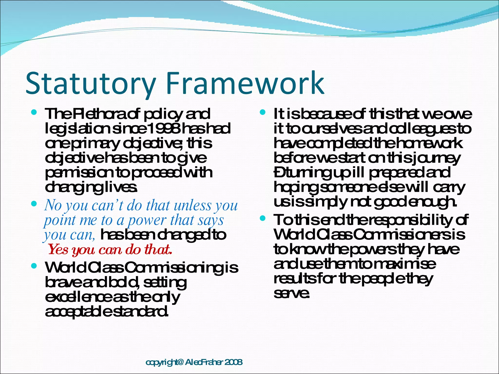 World Class Commissioning | PPT