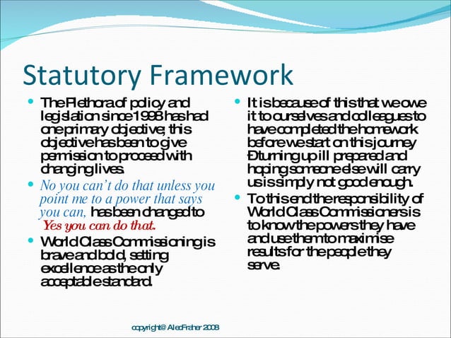 World Class Commissioning | PPT