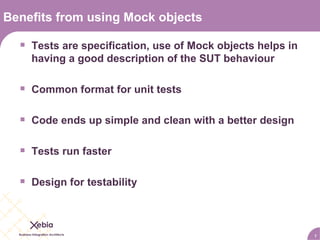 Xp Day 080506 Unit Tests And Mocks | PPT