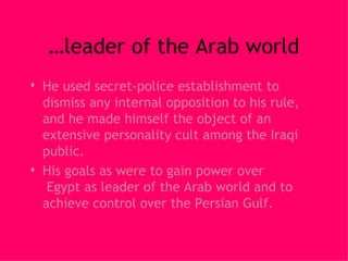 The Rise and Fall of Saddam Hussein | PPT