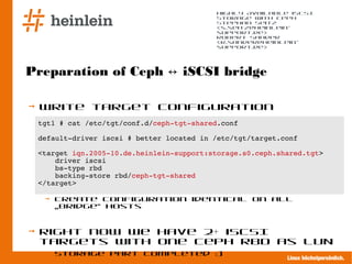 Ceph Day Berlin: Ceph and iSCSI in a high availability setup | PPT ...