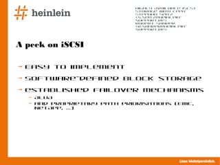Ceph Day Berlin: Ceph and iSCSI in a high availability setup | PPT | Operating Systems ...