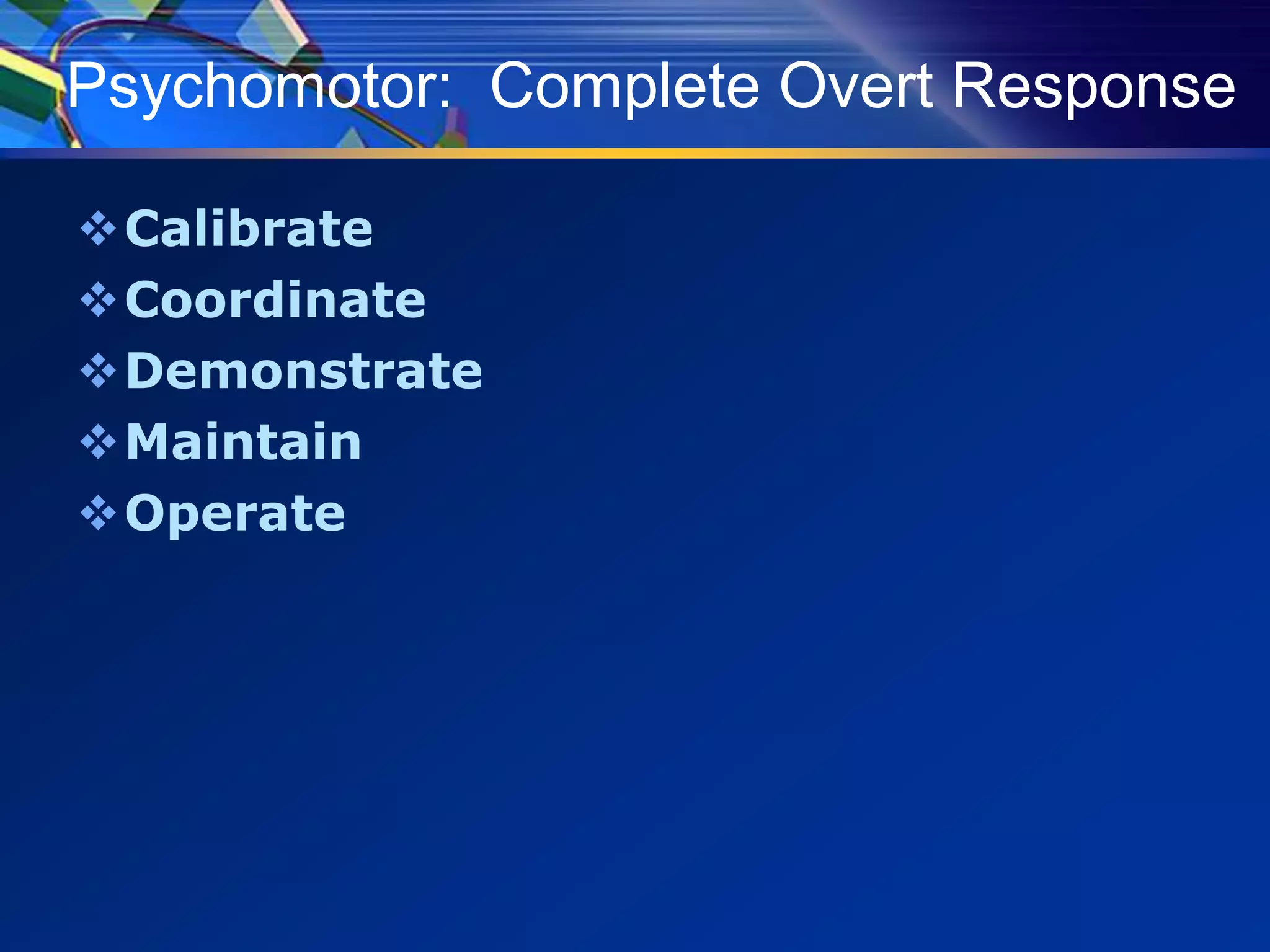 A 1-7-learning objectives -affective and psychomotor domain | PPTX