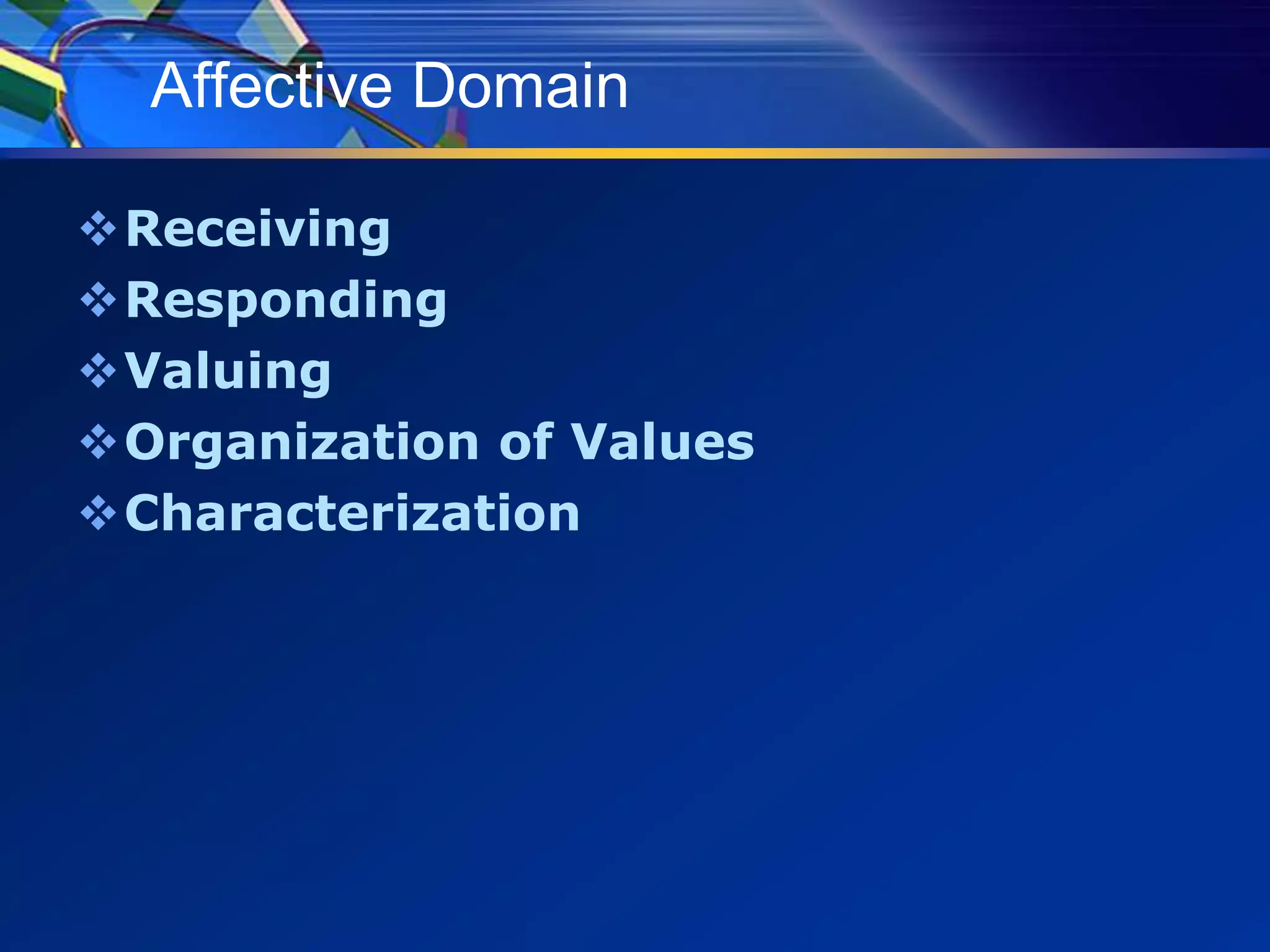 A 1-7-learning objectives -affective and psychomotor domain | PPTX