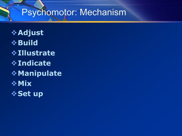 A 1-7-learning objectives -affective and psychomotor domain | PPTX