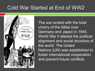A 1-The Cold War USSR (russia) vs us-class one, Adjunct Professor Joe ...