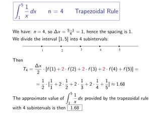 Approximate Integration | PPT