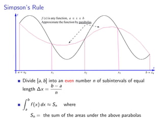 Approximate Integration | PPT