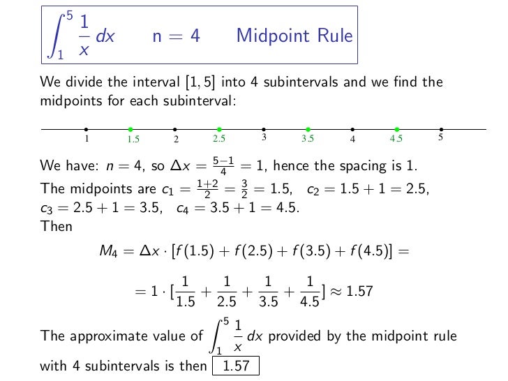 Approximate Integration