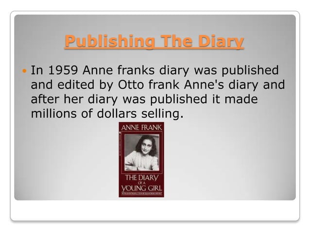 Anne Frank the biography | PPTX