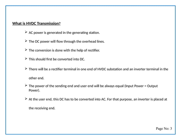 High Voltage DC Transmission Line (Subhamoy Das).pptx