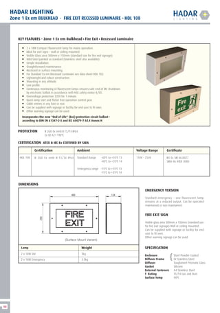 Hadar Lighting - Hazardous Area Zone 1 & Zone 2 Lighting (ATEX ...