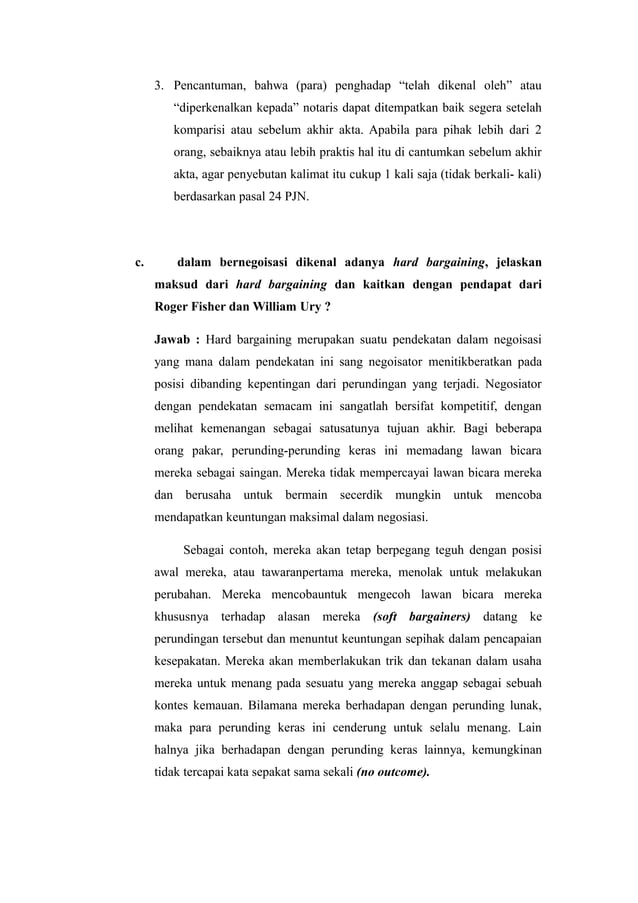 Tugas Kontrak Jawab Soal UTS | DOC