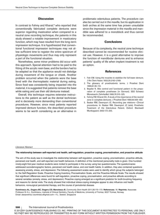 Alternative Procedure to Improve the Stability of Mandibular Complete ...