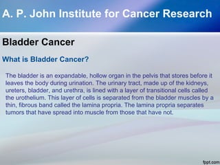 A.p. john institute for cancer research | PPT
