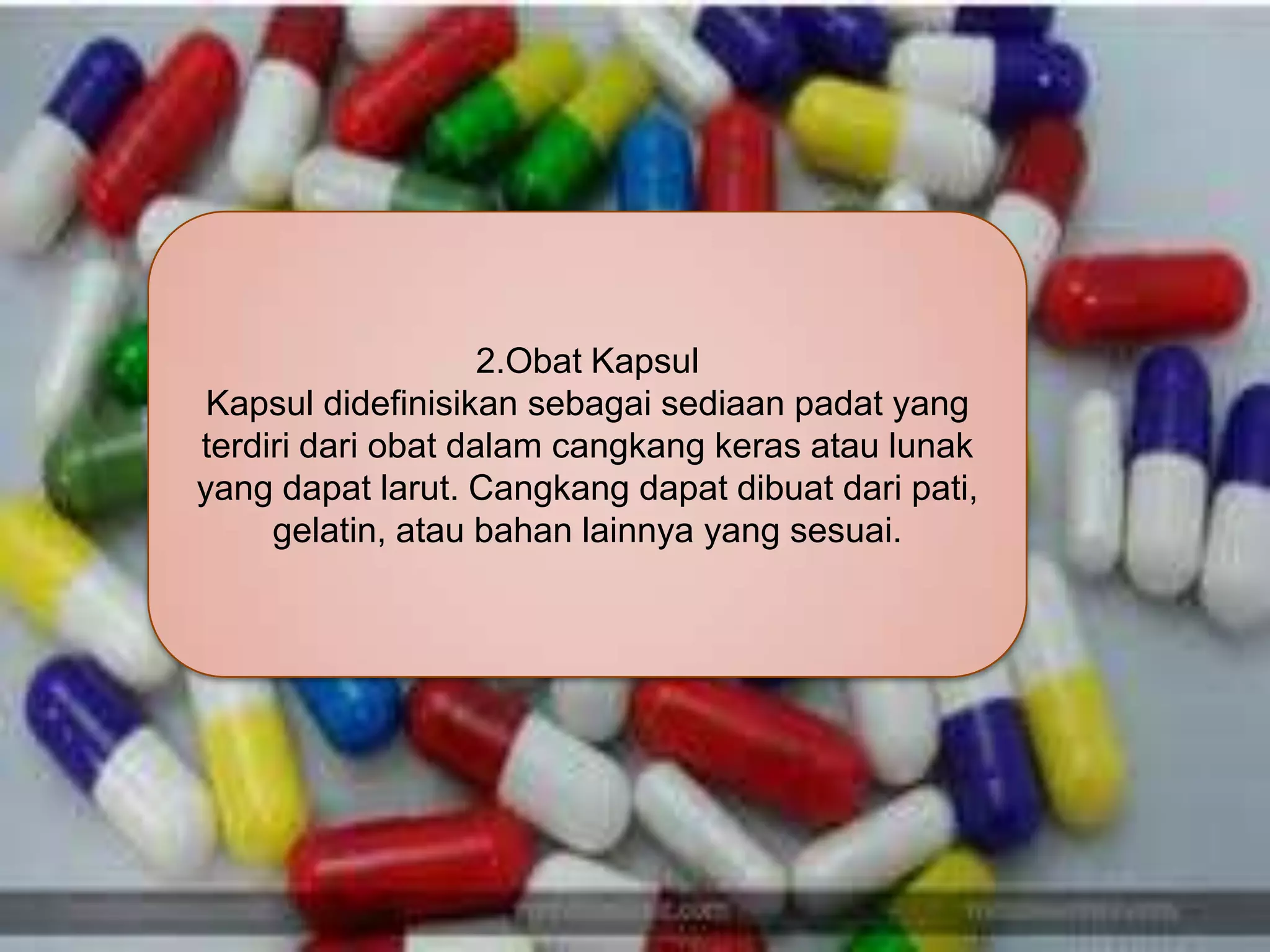 Bentuk Sediaan Obat | PPTX