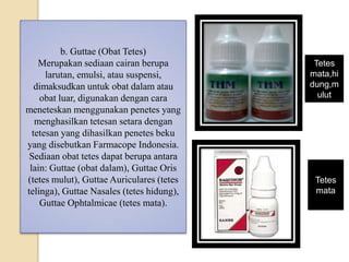 Bentuk Sediaan Obat | PPTX