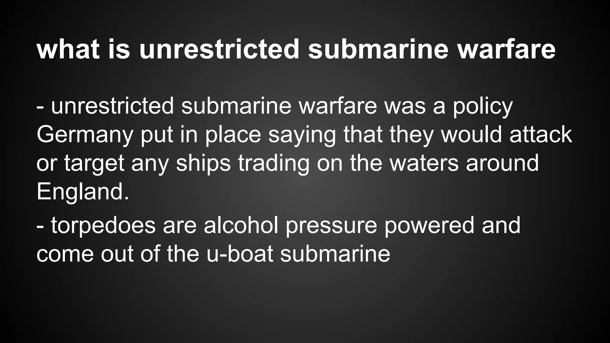 Unrestricted Submarine Warfare | PDF