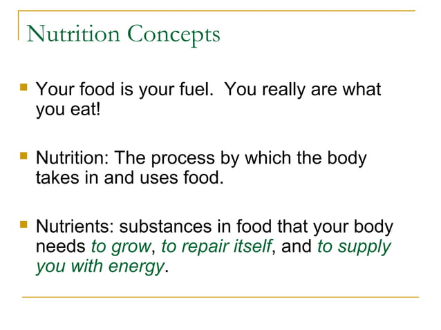 American Family - Chapter 5, Nutrition | PPT