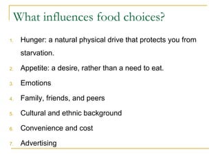 American Family - Chapter 5, Nutrition | PPT