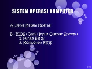 Sistem Operasi Komputer | PPT
