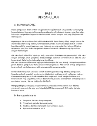 Alat ukur kumparan putar | DOCX