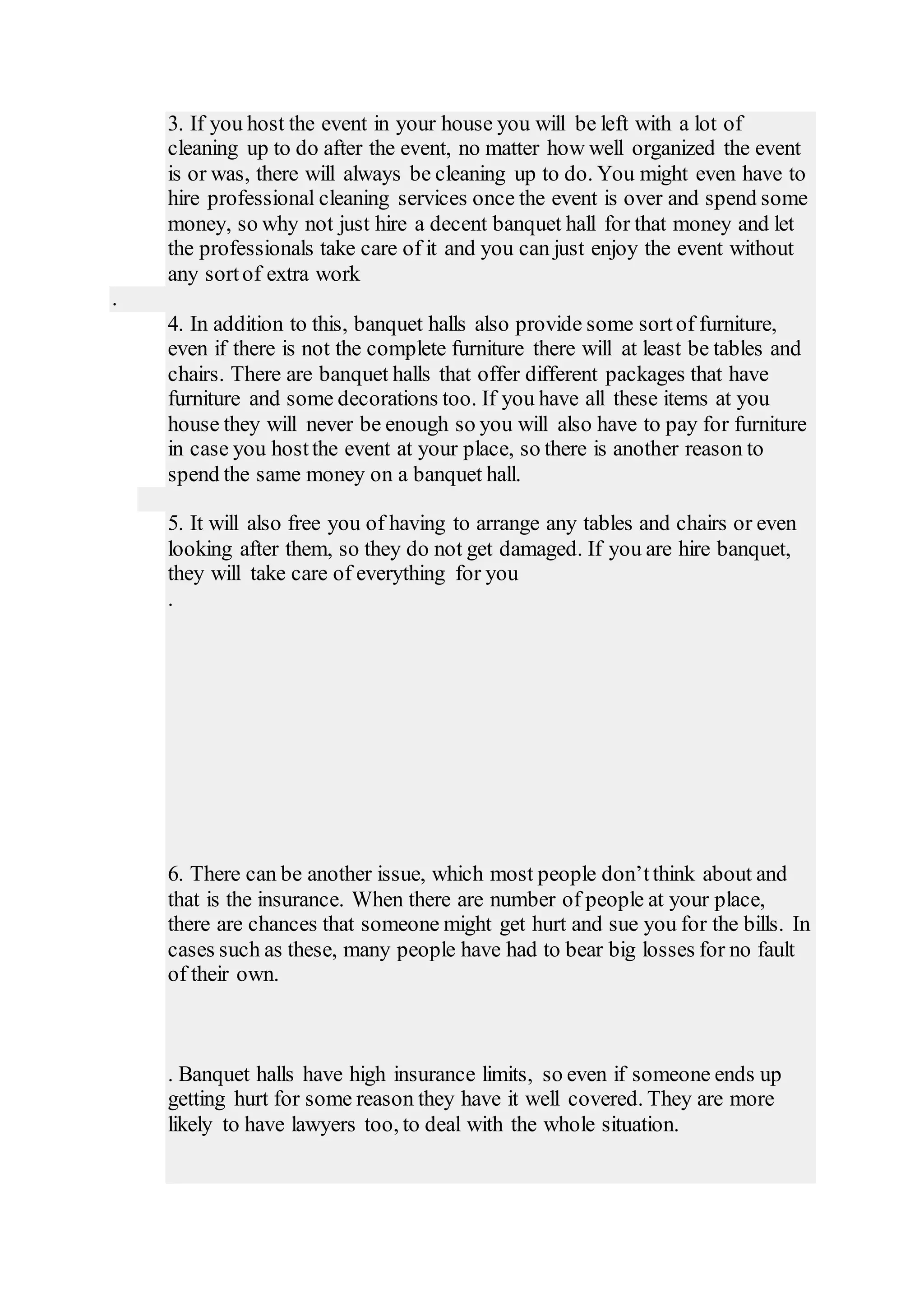 Banquets project report | DOCX