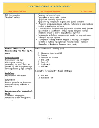 Unit Plan II - Grade Five | DOCX