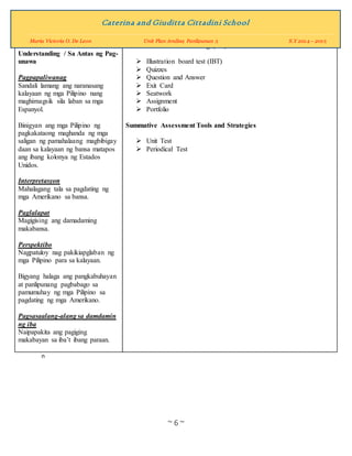 Unit Plan - Grade Five | DOCX
