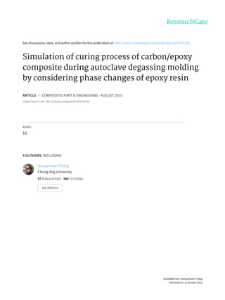 Simulation of curing process of carbon/epoxy composite during autoclave ...