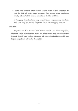 Wakalah, Sulhu, Daman, Kafalah | DOCX