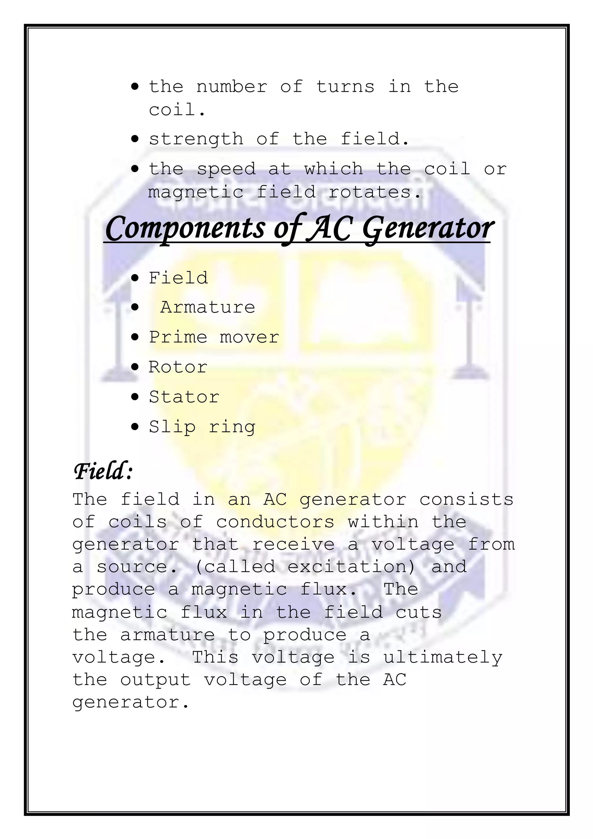 A. c. generator by sujay class 12th | DOCX