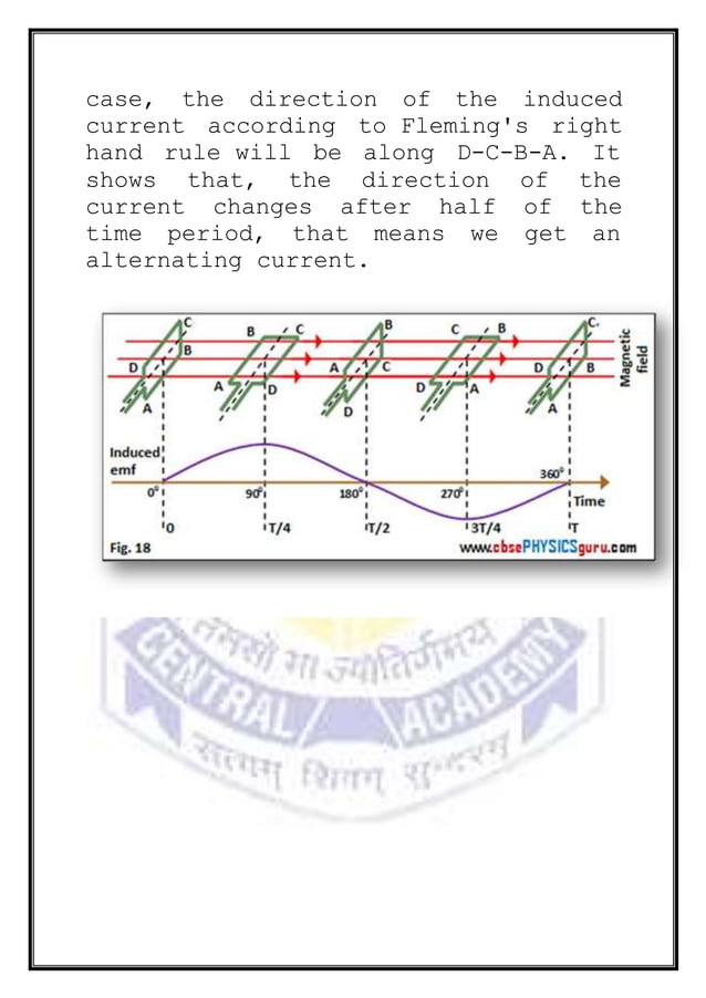 A. c. generator by sujay class 12th | DOCX | Physics | Science