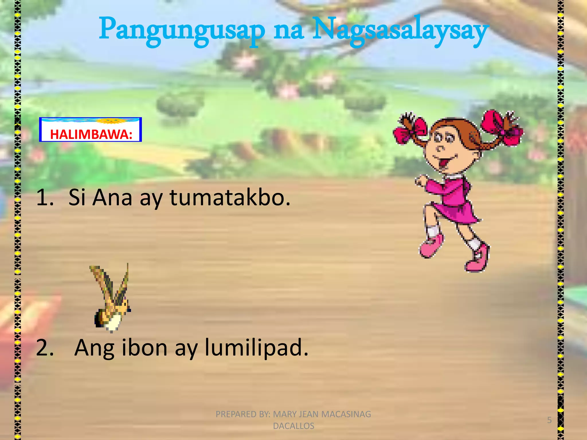 URI NG PANGUNGUSAP AYON SA GAMIT- FILIPINO GRADE 4 | PDF