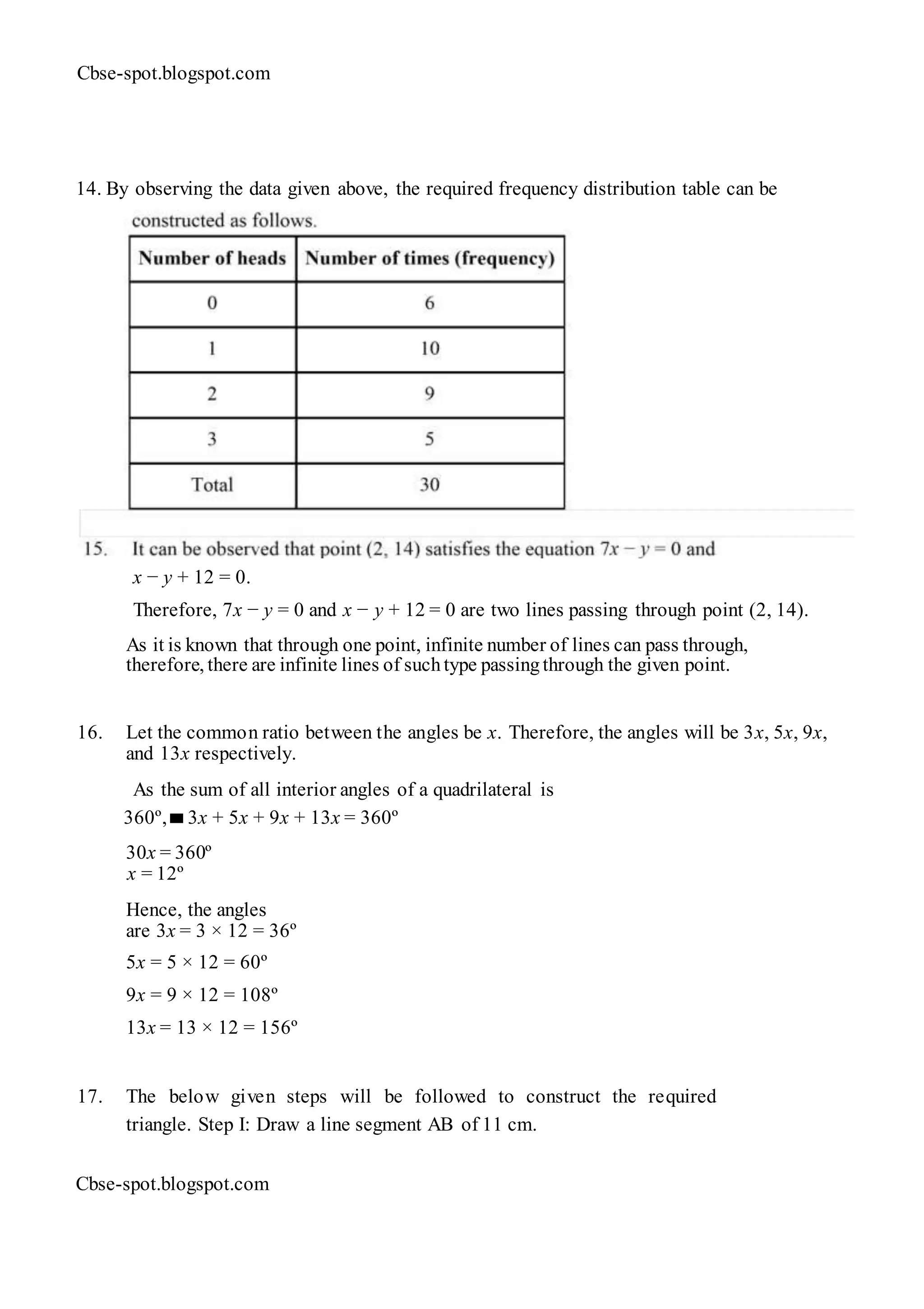 maths sample paper class 9 SA2 | DOCX | Physics | Science