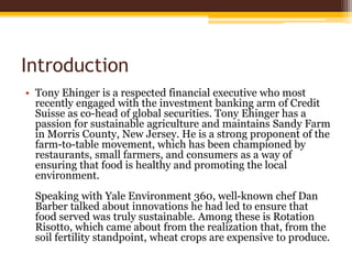 A “Rotation Risotto” Concept of Incorporating Cover Crops in Cuisine | PPTX