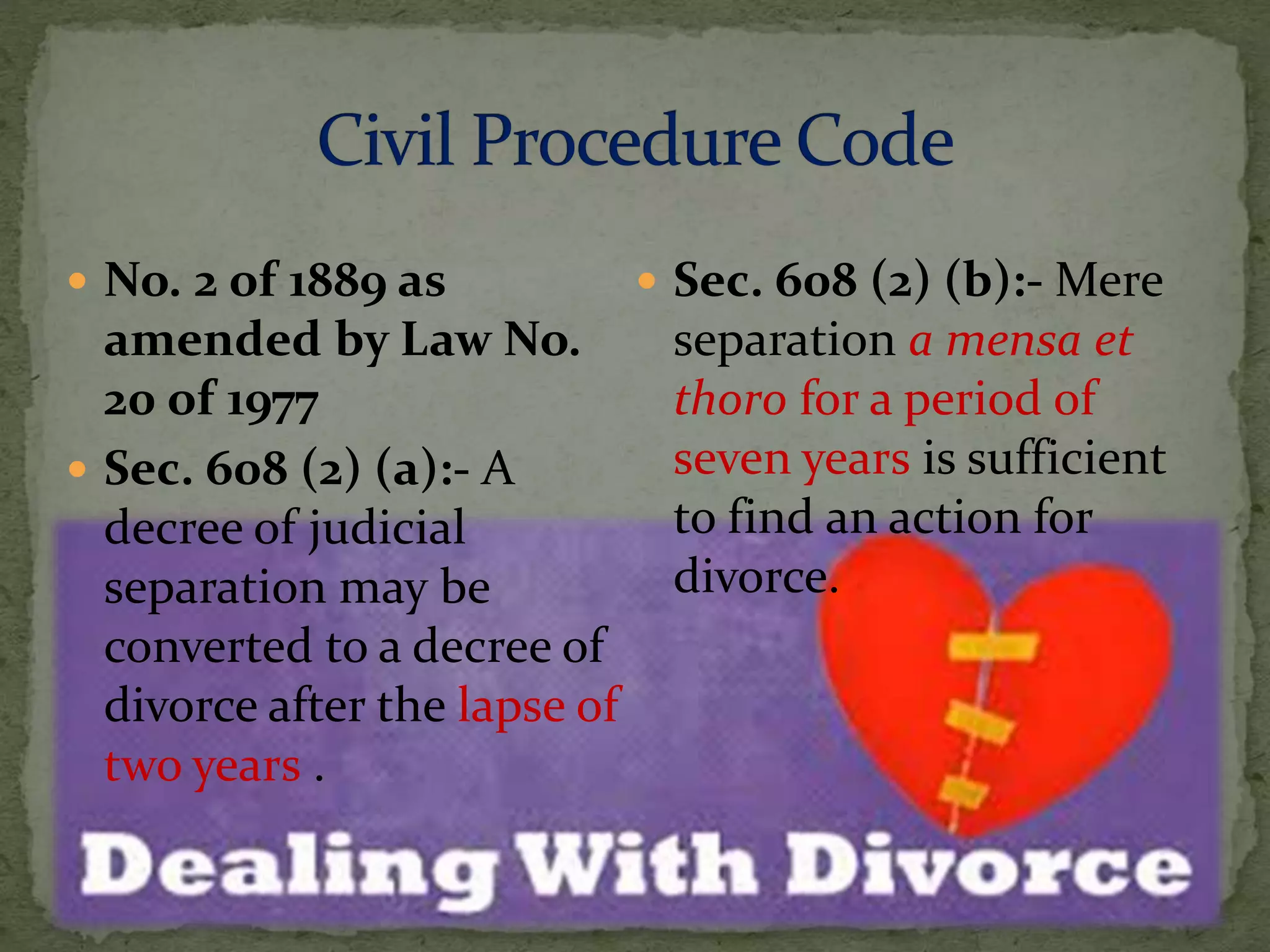 Judicial Separation in Sri Lanka | PPTX