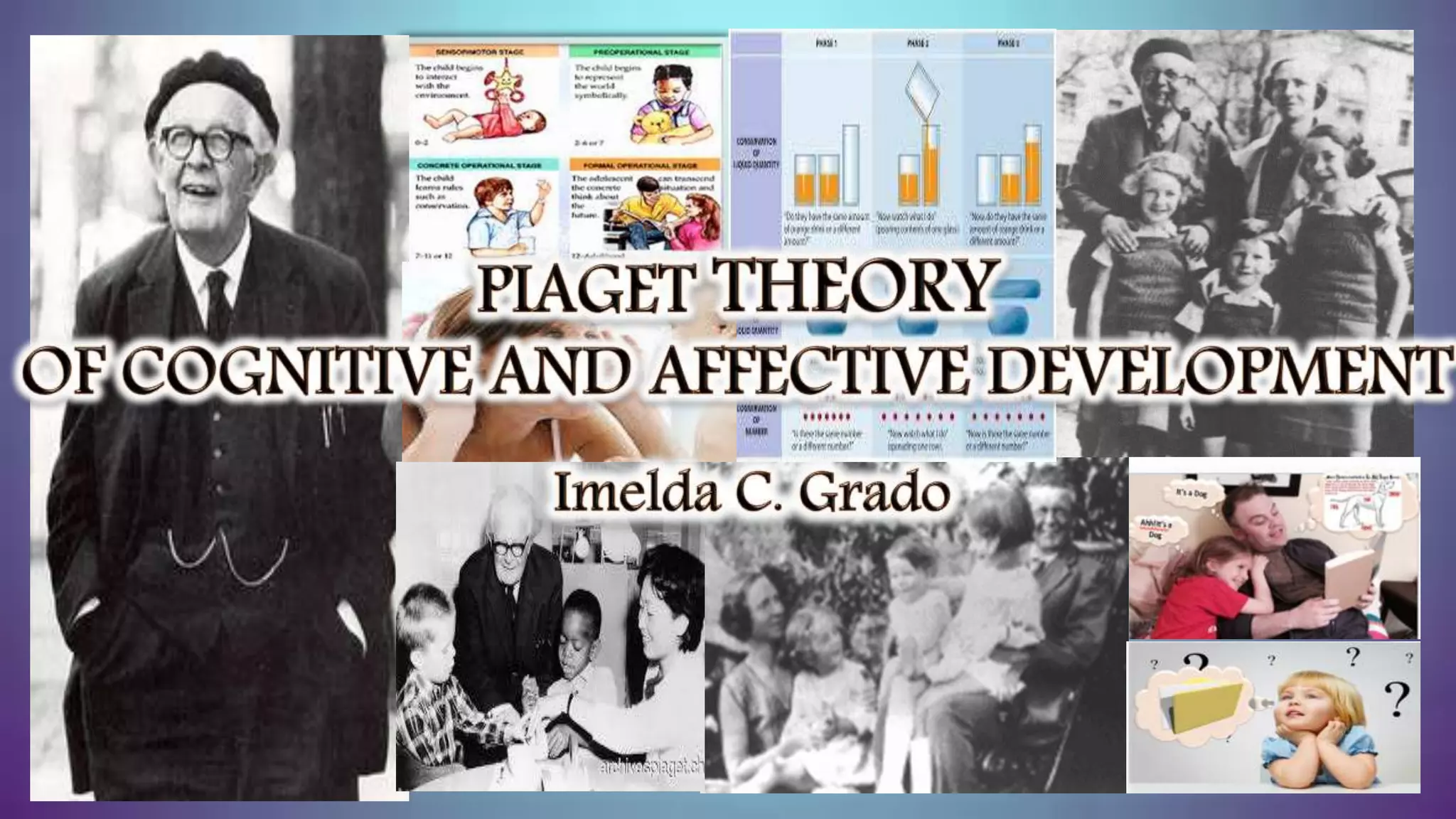 Jean Piaget.-Four Basic Cognitive Concepts(Illustration) | PPTX