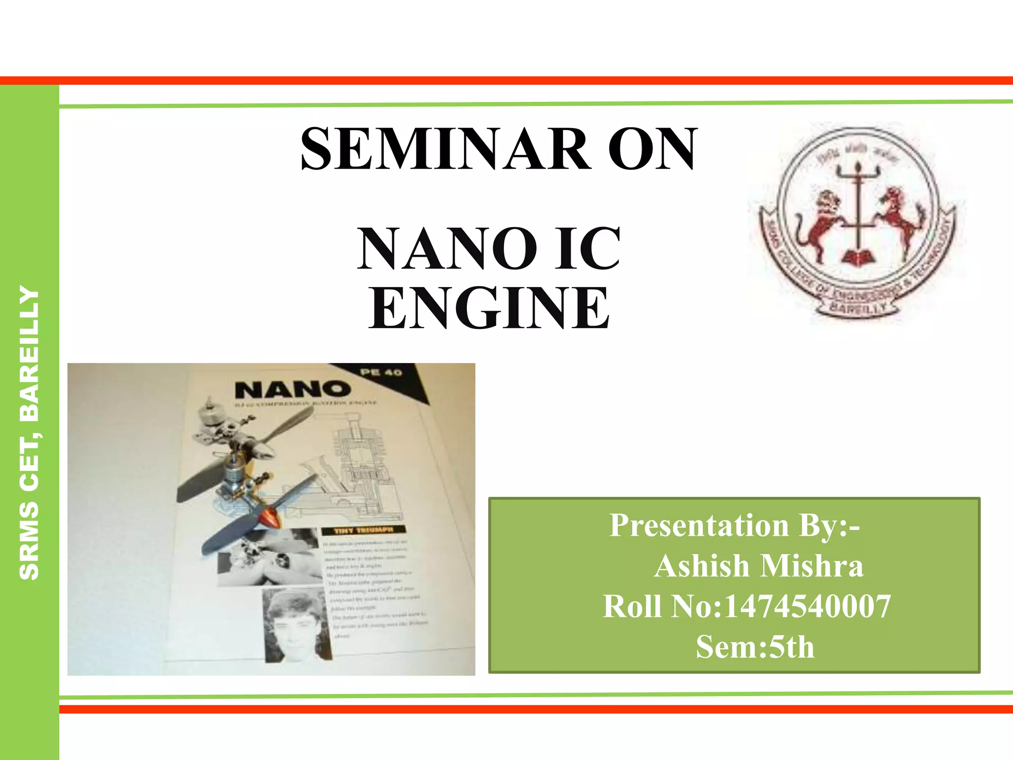 Nano IC Engine | PPTX