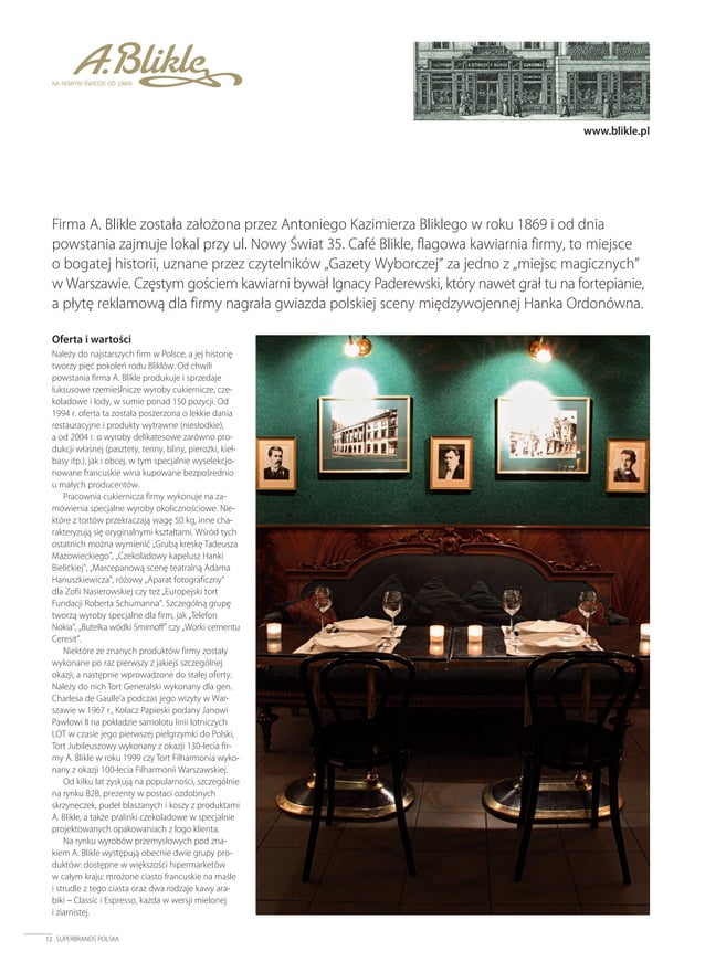 Case study marki A.Blikle z Albumu Superbrands Polska 2006 | PDF