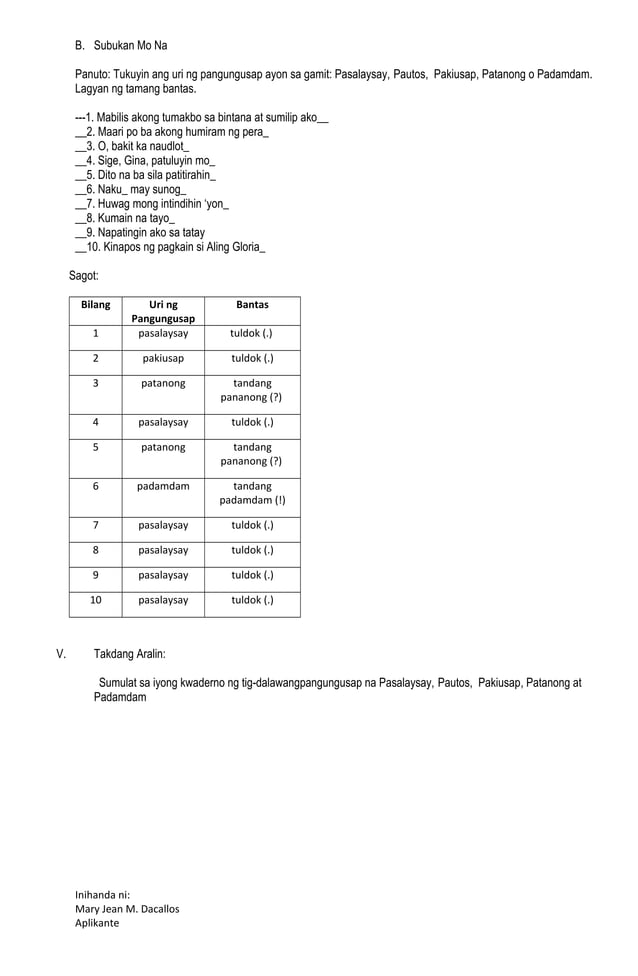 GRADE 4 FILIPINO LESSON PLAN | DOC