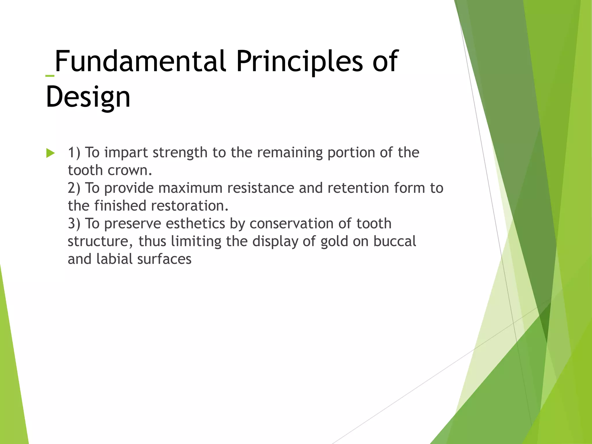 posterior partial veneer crown preparation | PPTX