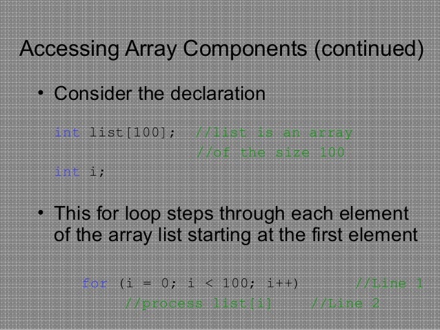 C++ Arrays