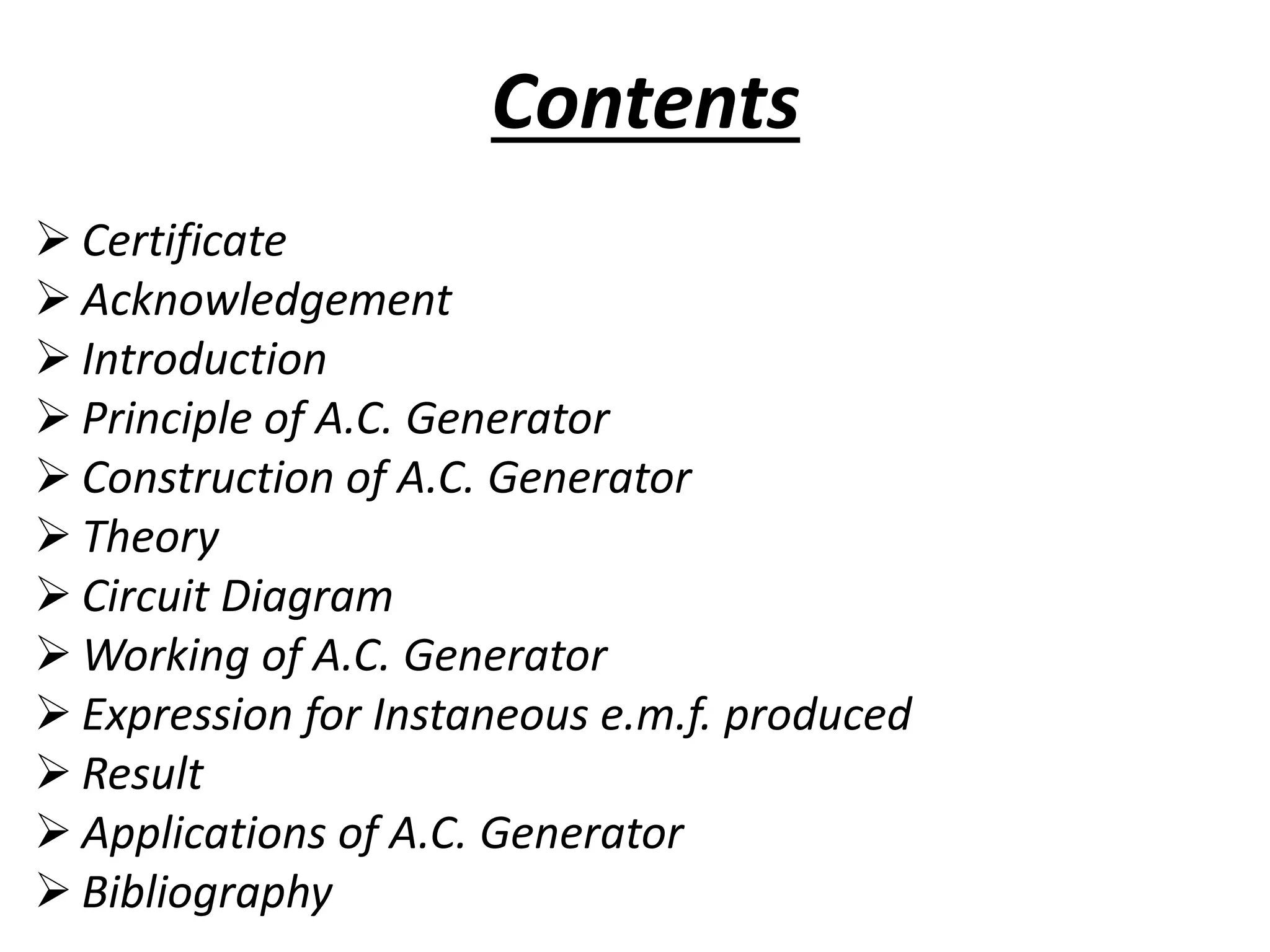 A.c. generator | PPTX