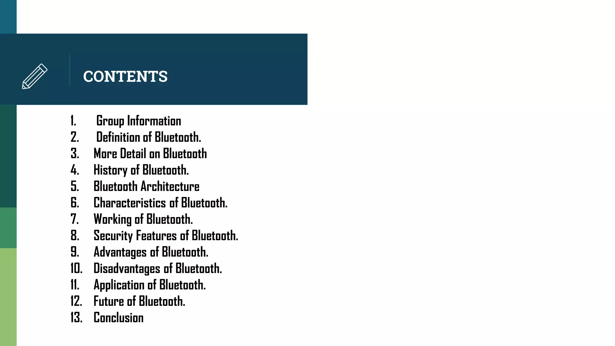 Bluetooth Technology | PPTX | Computer Peripherals | Computing