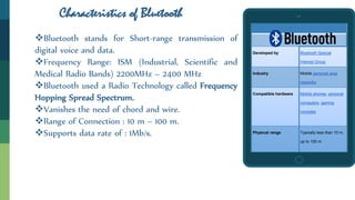 Bluetooth Technology | PPTX | Computer Peripherals | Computing